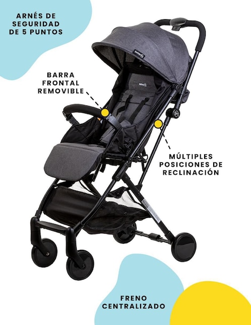 Carriola travel system Trolly Ultra Light Safety 1St de poliéster 4